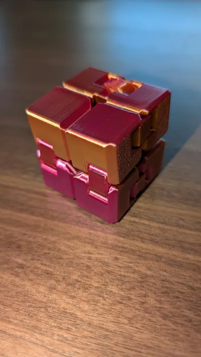 Round Infinity cube! Fidget print in place by Mr_Andre MakerWorld ...