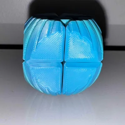 Round Infinity cube! Fidget print in place by Mr_Andre MakerWorld: Download Free 3D Models