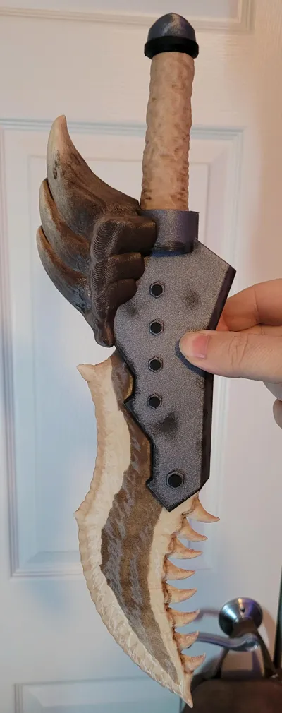 The Charnel Fang bone blade by Valkyrie Forge MakerWorld: Download Free ...
