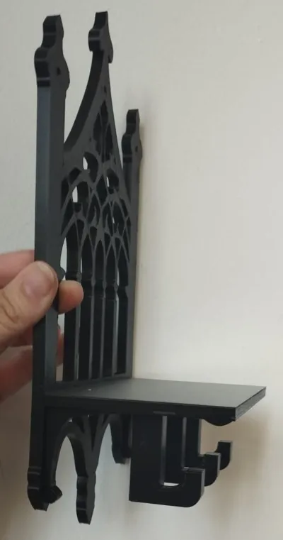 Gothic Style Shelf - Free 3D Print Model - MakerWorld