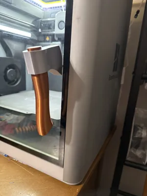 Axe Door Handle For X1C/P1S - Free 3D Print Model - MakerWorld
