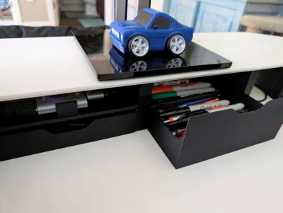 Modular Desk Shelf Fully Printed • Screwable Addon - Free 3D Print ...