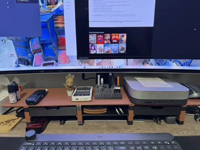 Modular Desk Shelf Fully Printed • Screwable Addon by Robota MakerWorld ...
