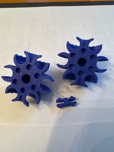 Shape Changing Marble Fidget with Magnetic Snap - Free 3D Print Model ...