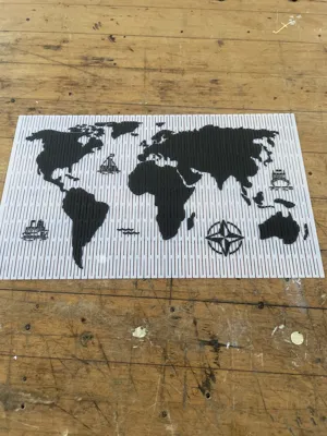 Flexi World Map (flexible world map) by GlennovitS 3D MakerWorld ...