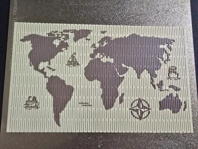 Flexi World Map (flexible world map) by GlennovitS 3D MakerWorld ...