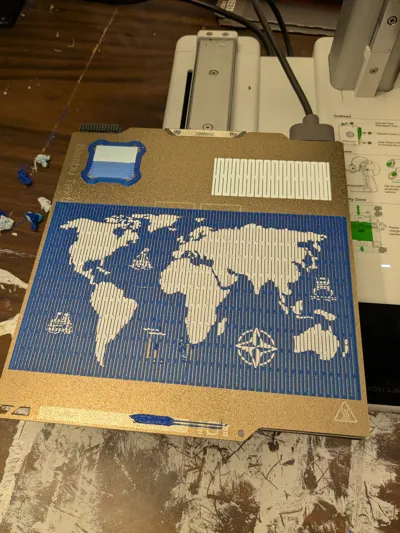 Flexi World Map (flexible world map) - Free 3D Print Model - MakerWorld
