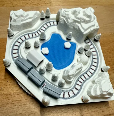 Mini Train - Arctic Diorama (Snowpiercer) by BamBam Design - MakerWorld