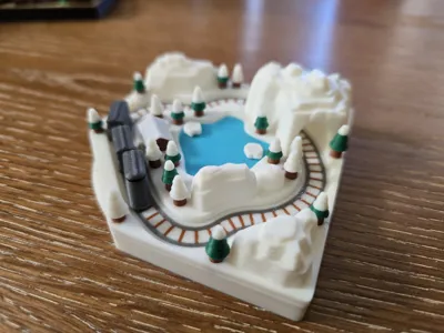 Mini Train - Arctic Diorama (Snowpiercer) by BamBam Design - MakerWorld