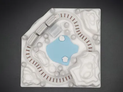 Mini Train - Arctic Diorama (Snowpiercer) by BamBam Design - MakerWorld