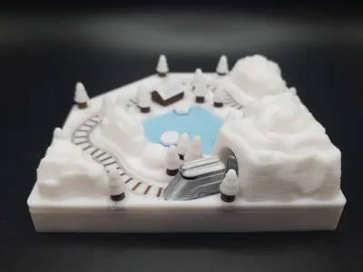 Mini Train - Arctic Diorama (Snowpiercer) by BamBam Design - MakerWorld