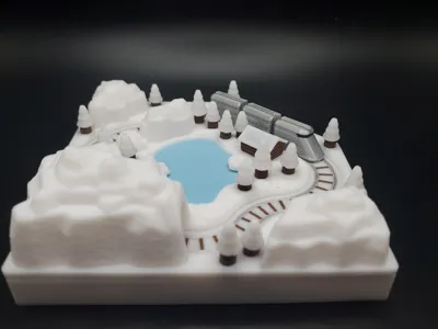 Mini Train - Arctic Diorama (Snowpiercer) by BamBam Design - MakerWorld