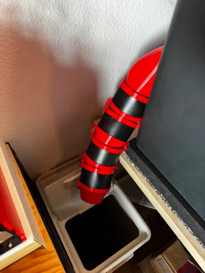 Poop Chute with Bambu Cardboard Spools P1S / X1C by Valeria Momo ...