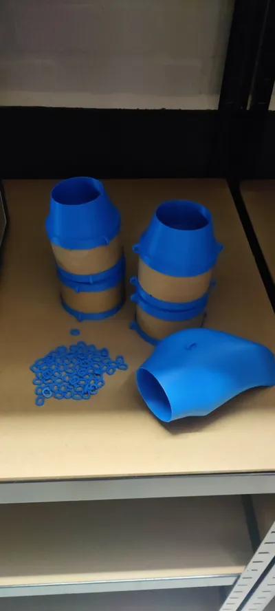 Poop Chute with Bambu Cardboard Spools P1S / X1C by Valeria Momo ...