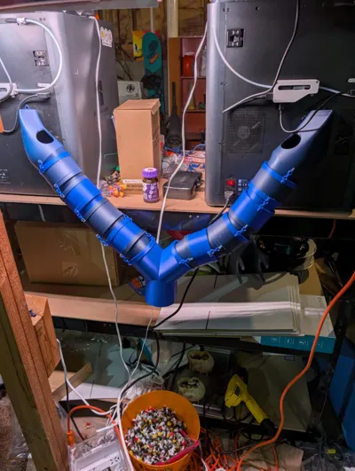 Poop Chute with Bambu Cardboard Spools P1S / X1C by Valeria Momo ...