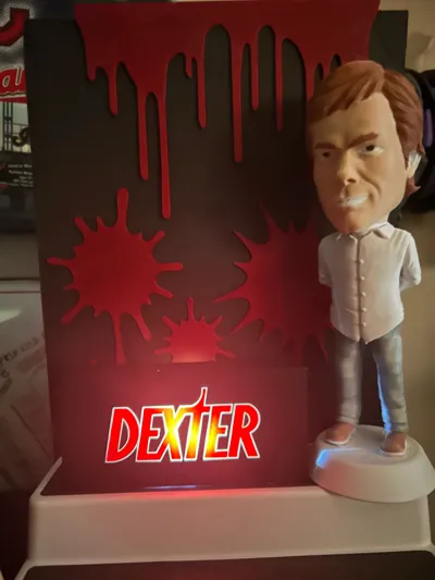 Dexter from TV Series caricature statue - Free 3D Print Model - MakerWorld