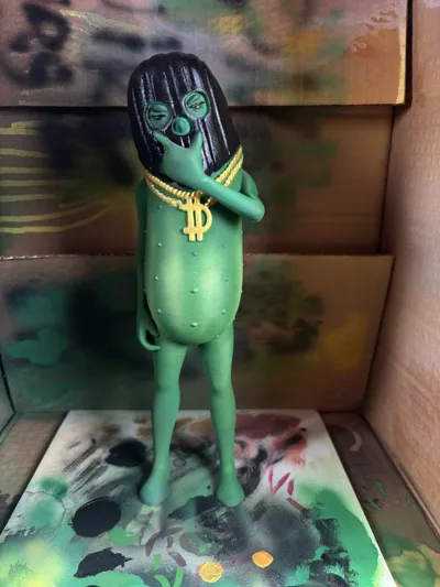 Big Dill Pickle man by KristenForge - MakerWorld