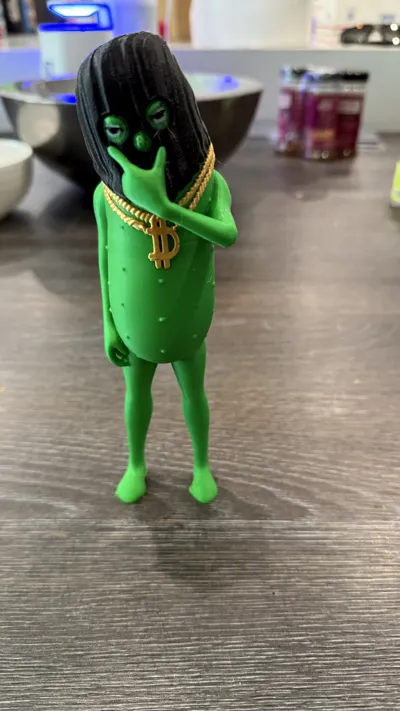 Big Dill Pickle man by KristenForge - MakerWorld