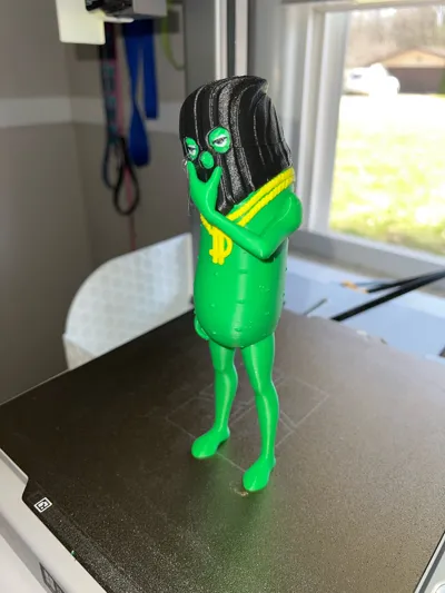 Big Dill Pickle man by KristenForge - MakerWorld