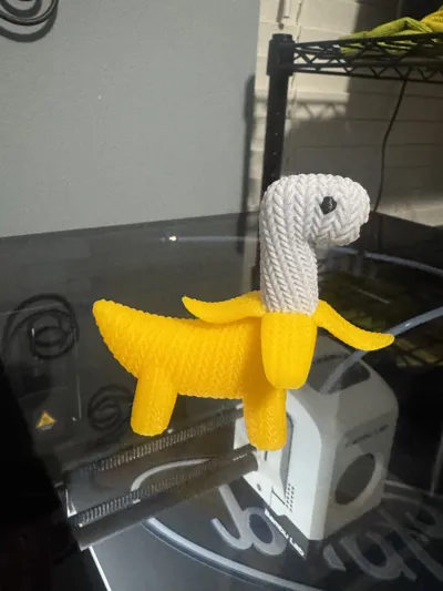 Cute Knitted Banana-Saurus by Zavrell MakerWorld: Download Free 3D Models