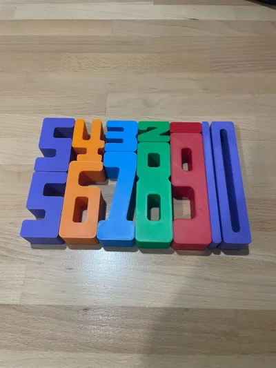 Stacking Number Blocks - Montessori Math Toy by Lilac Rage MakerWorld ...