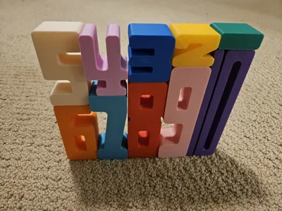 Stacking Number Blocks - Montessori Math Toy by Lilac Rage MakerWorld ...