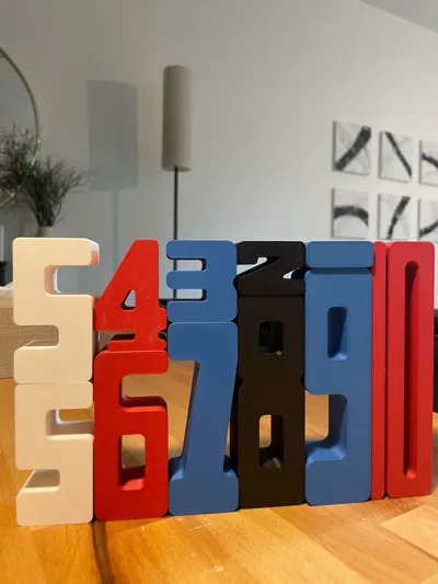 Stacking Number Blocks - Montessori Math Toy by Lilac Rage MakerWorld ...