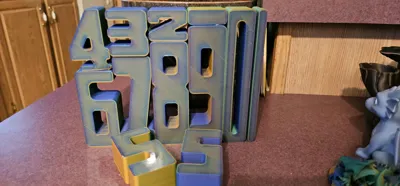 Stacking Number Blocks - Montessori Math Toy by Lilac Rage MakerWorld ...