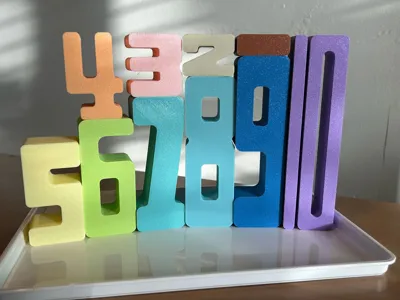 Stacking Number Blocks - Montessori Math Toy by Lilac Rage MakerWorld ...