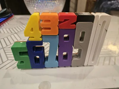 Stacking Number Blocks - Montessori Math Toy by Lilac Rage MakerWorld ...