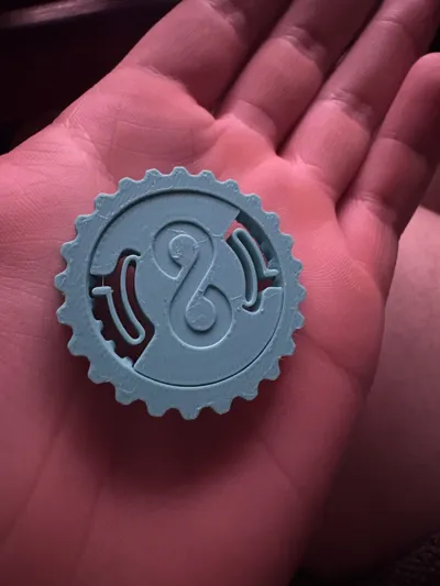 Noisy Cricket Fidget - Print in Place - Poker Chip by Eternity Labs ...