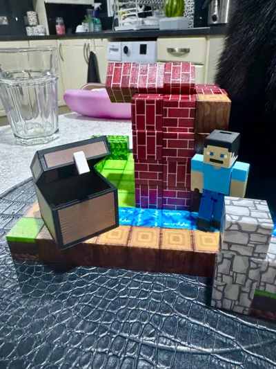 Minecraft Chest Articulated by kirimba MakerWorld: Download Free 3D Models