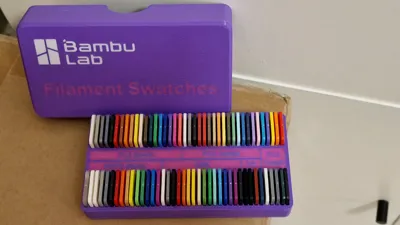 LID for Labeled Bambu Lab Swatch Display Remixed by schiko MakerWorld ...