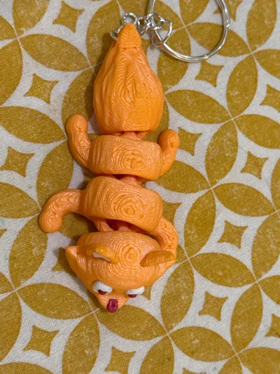 Cute Flexi Fox Keychain (Articulated) - Free 3D Print Model - MakerWorld