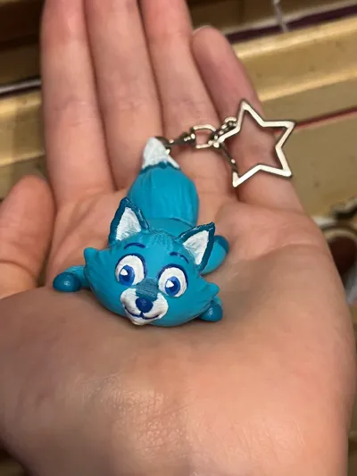 Cute Flexi Fox Keychain (Articulated) by EtienneP MakerWorld: Download ...