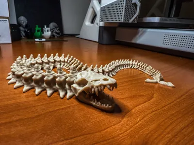 Articulated Skeletal Basilosaurus - Free 3D Print Model - MakerWorld