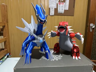 Dialga (Pokemon) Fully Disassembled 29cm tall by LCFigure MakerWorld ...