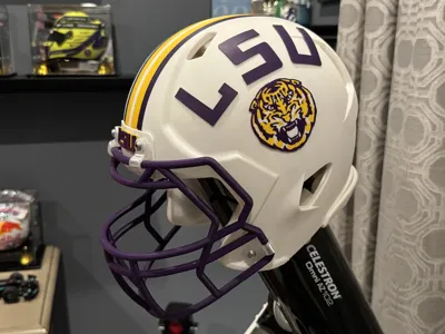 LSU Tigers Football Helmet - Free 3D Print Model - MakerWorld