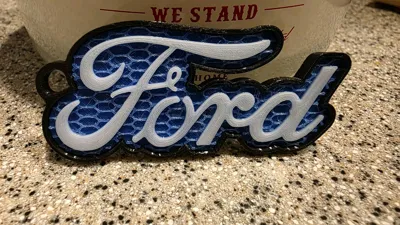 Ford Keychain - Free 3D Print Model - MakerWorld