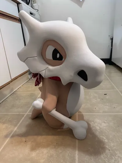 Life-Size Cubone 3D Model - Free 3D Print Model - MakerWorld