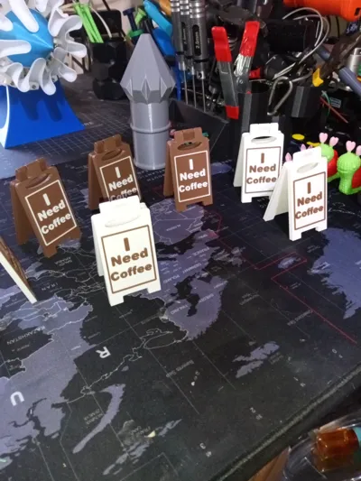 Funny work signs by Print in place - MakerWorld