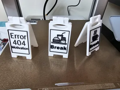 Funny work signs by Print in placeMakerWorld: Download Free 3D Models
