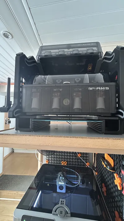 [AMS Loft V2] Dual AMS Stacking Bracket (Compatible with Riser V2/H2D ...