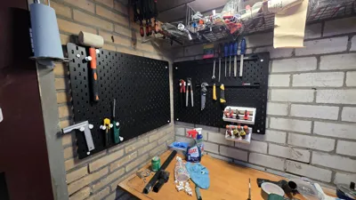 IKEA Skadis holder for Parkside magnetic bar - Free 3D Print Model ...