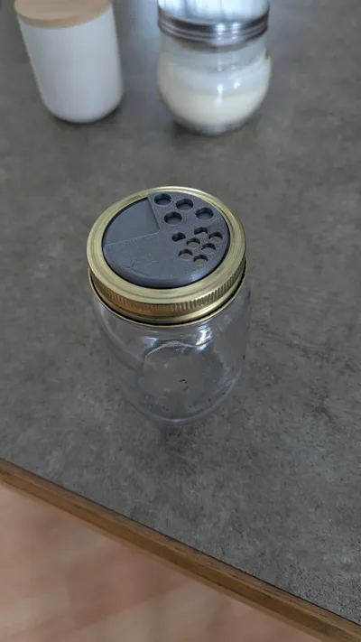 Mason jar lid v2 with three openings by ML Innovation - MakerWorld