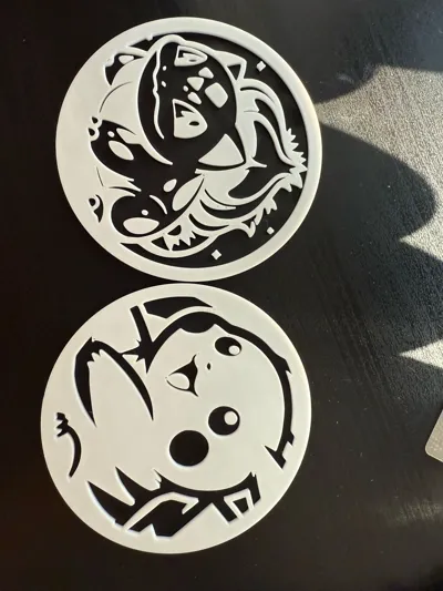 Pokemon Coaster - Free 3D Print Model - MakerWorld