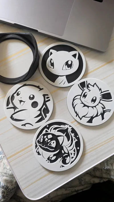 Pokemon Coaster by PrintWonders MakerWorld: Download Free 3D Models