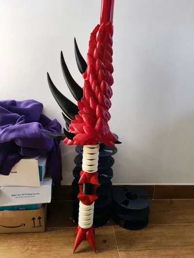 Wyvern Blade "Fall" - Monster Hunter - Free 3D Print Model - MakerWorld
