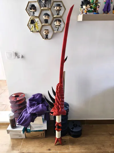 Wyvern Blade "Fall" - Monster Hunter - Free 3D Print Model - MakerWorld