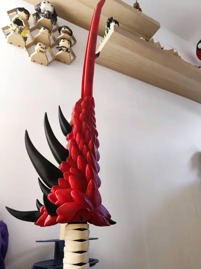 Wyvern Blade "Fall" - Monster Hunter - Free 3D Print Model - MakerWorld